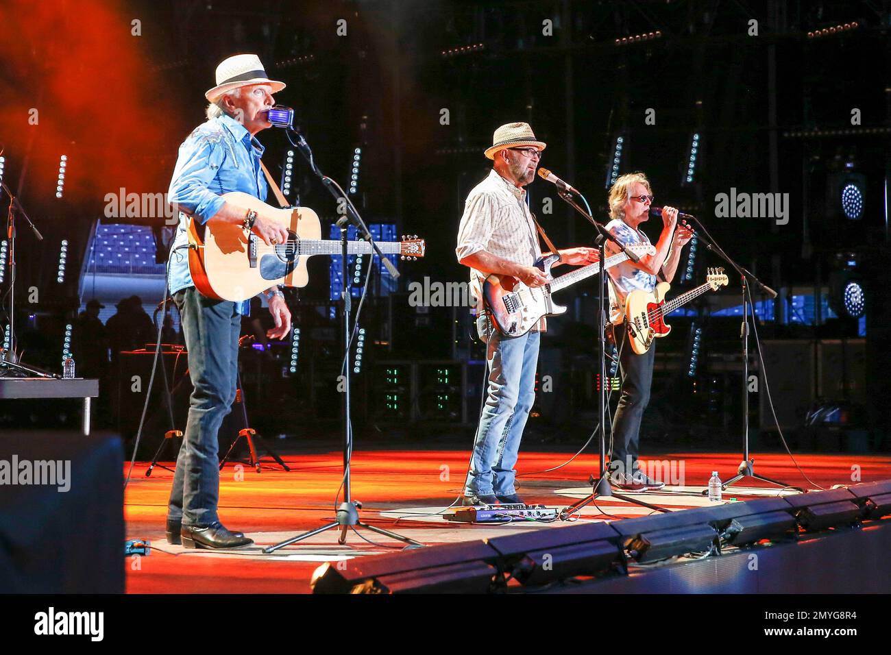 Les Taylor, from left, J.P. Pennington and Sonny LeMaire from Exile ...