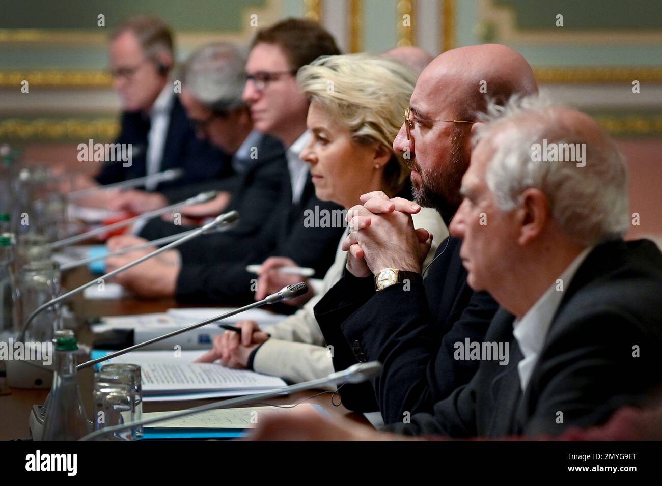 Josep borrell at the european council summit hi-res stock photography ...