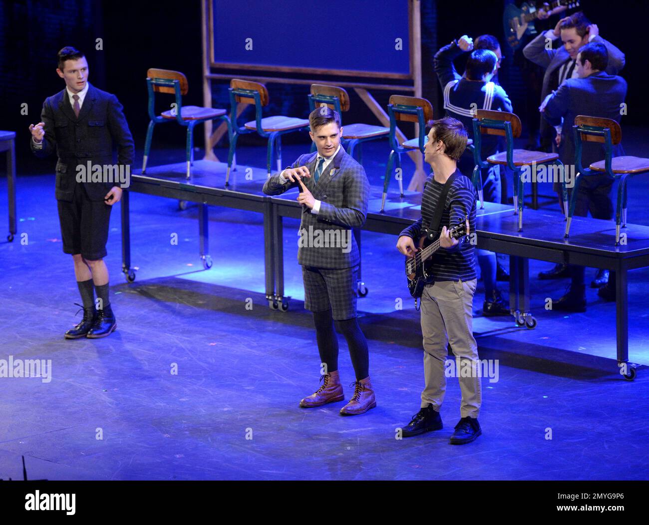The cast of “Spring Awakening” performs at the Tony Awards at the ...
