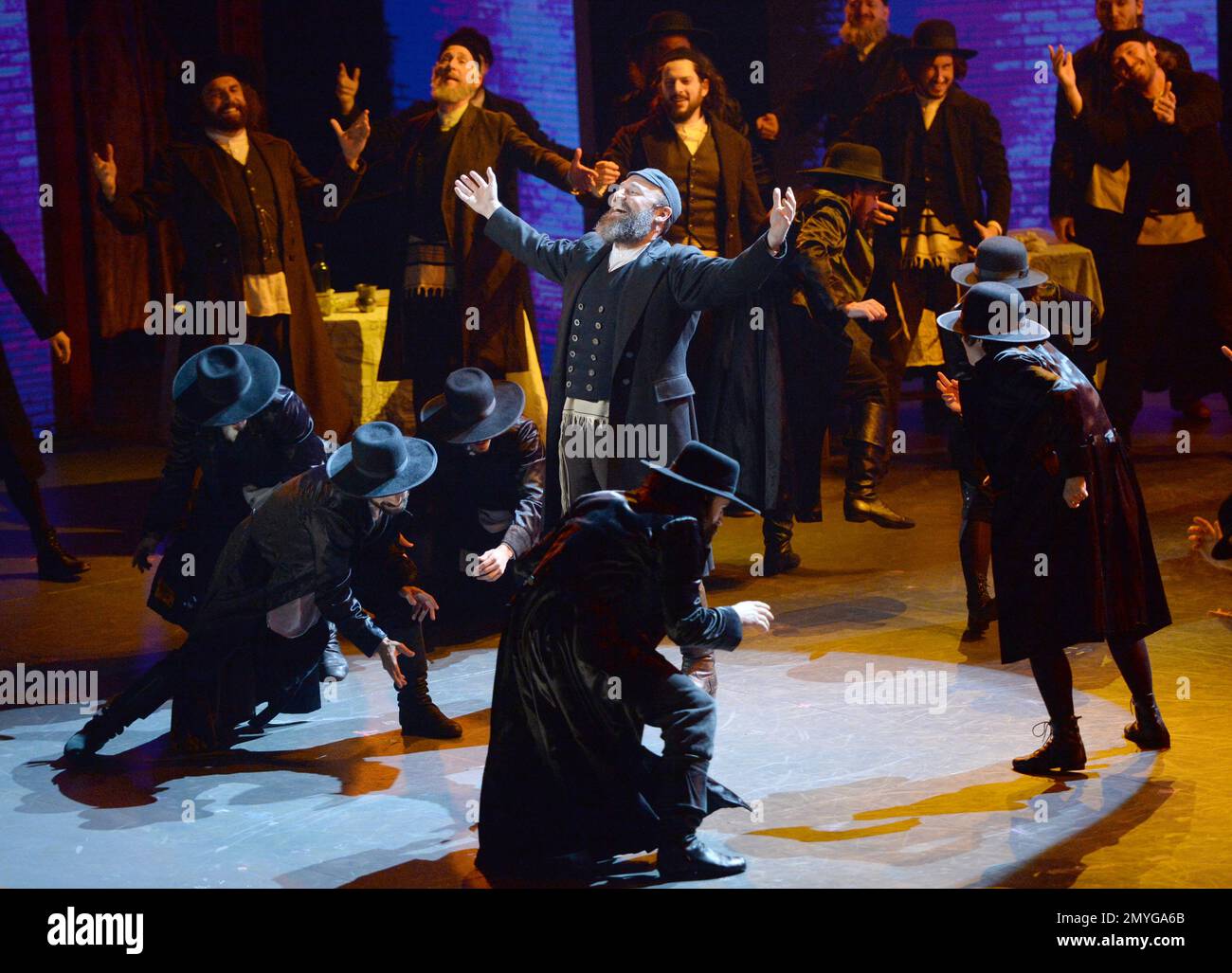 Danny Burstein and the cast of “Fiddler on the Roof” perform at the ...