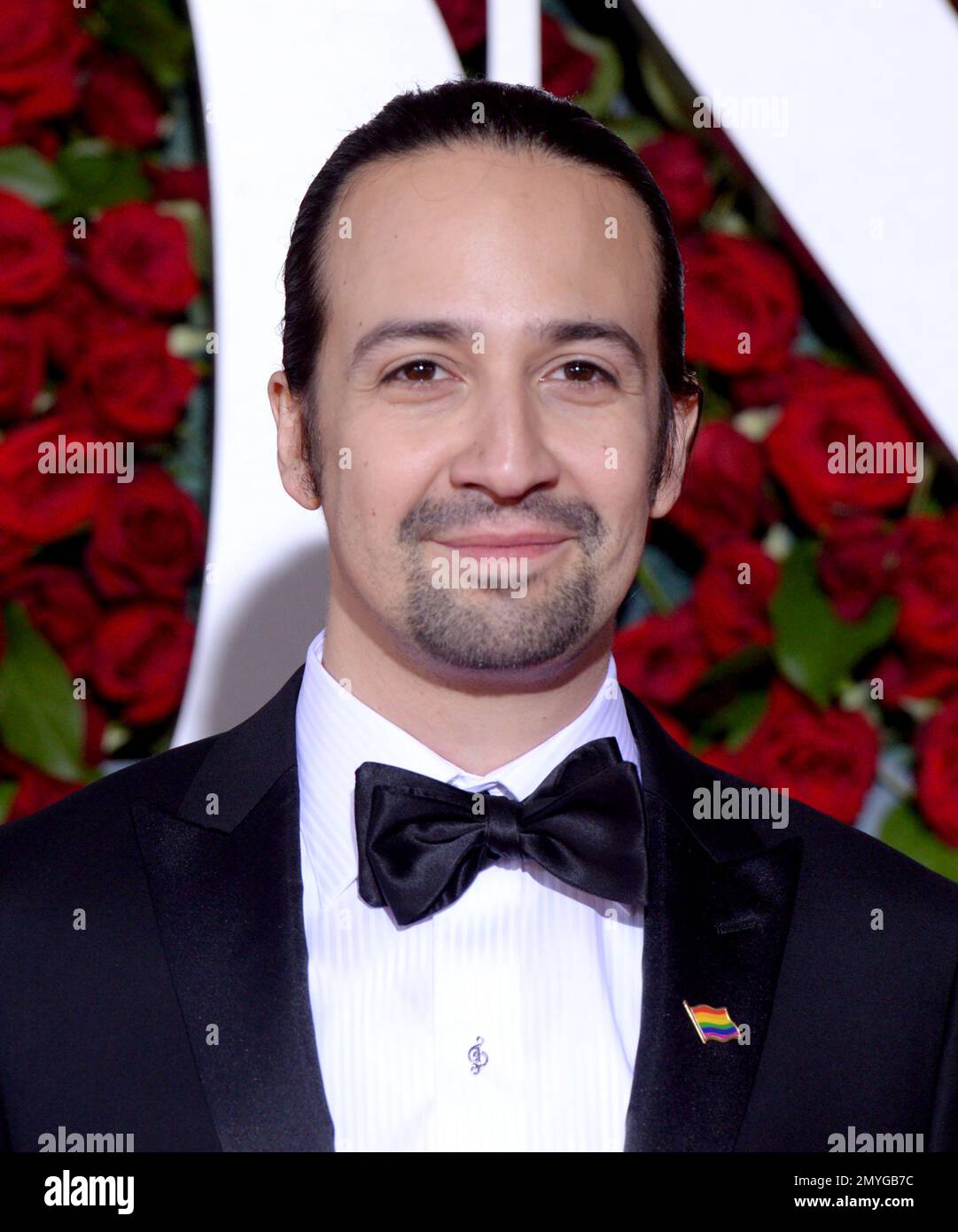 Lin-Manuel Miranda arrives at the Tony Awards at the Beacon Theatre on ...