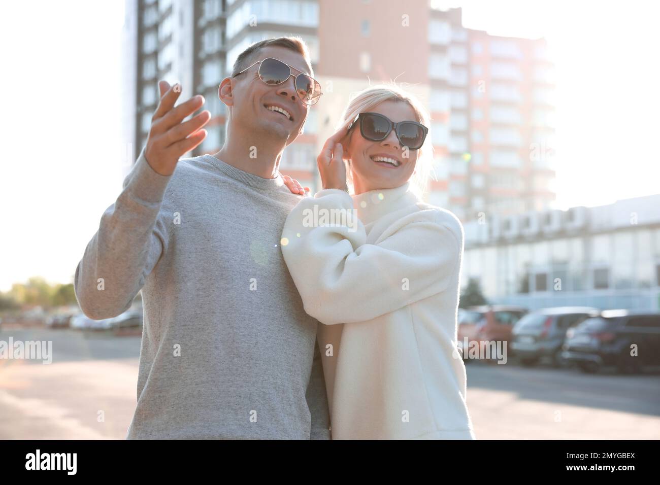 Fall cool day city street hi-res stock photography and images - Alamy