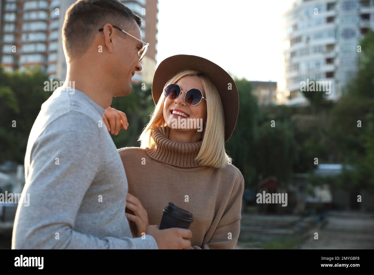 Fall cool day city street hi-res stock photography and images - Alamy