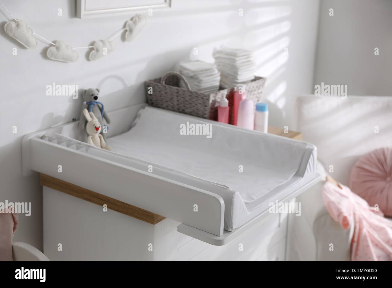 Diapers in chest of drawers hi-res stock photography and images - Alamy