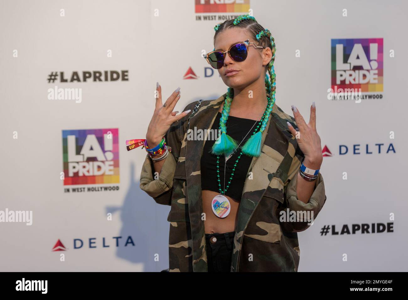 Chanel West Coast arrives at the "LA Pride Festival and Parade" event ...