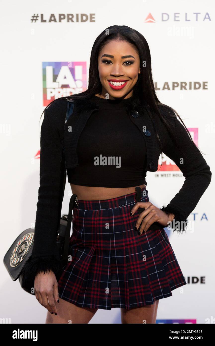 Ariane Andrew arrives at the "LA Pride Festival and Parade" event at ...