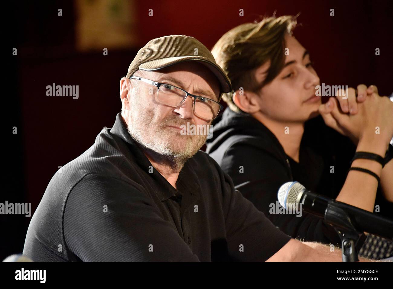 Phil Collins, left, and Nic Collins judge the Little Dreams Foundation ...