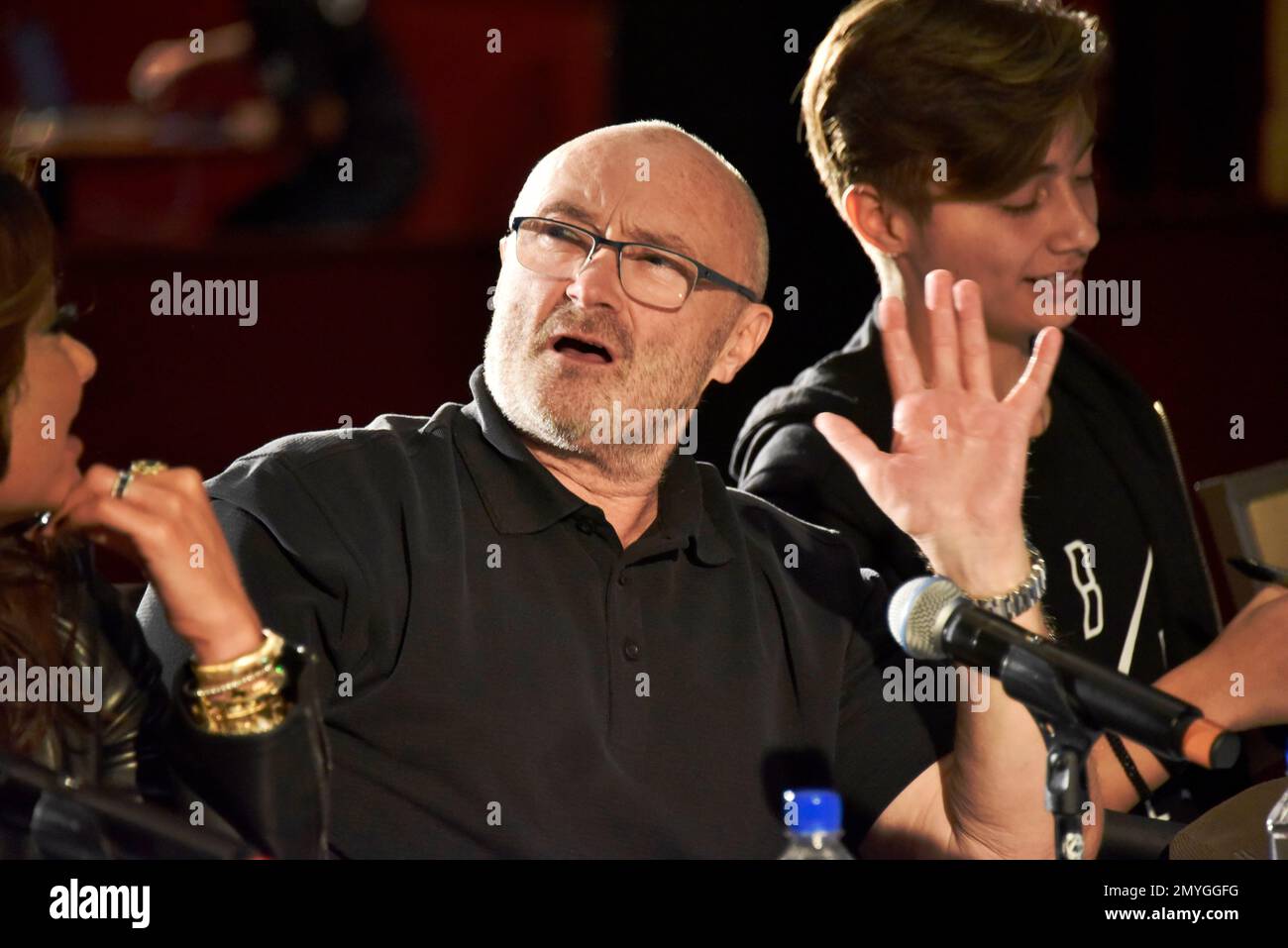 Orianne Collins, from left, Phil Collins and Nic Collins judge the ...