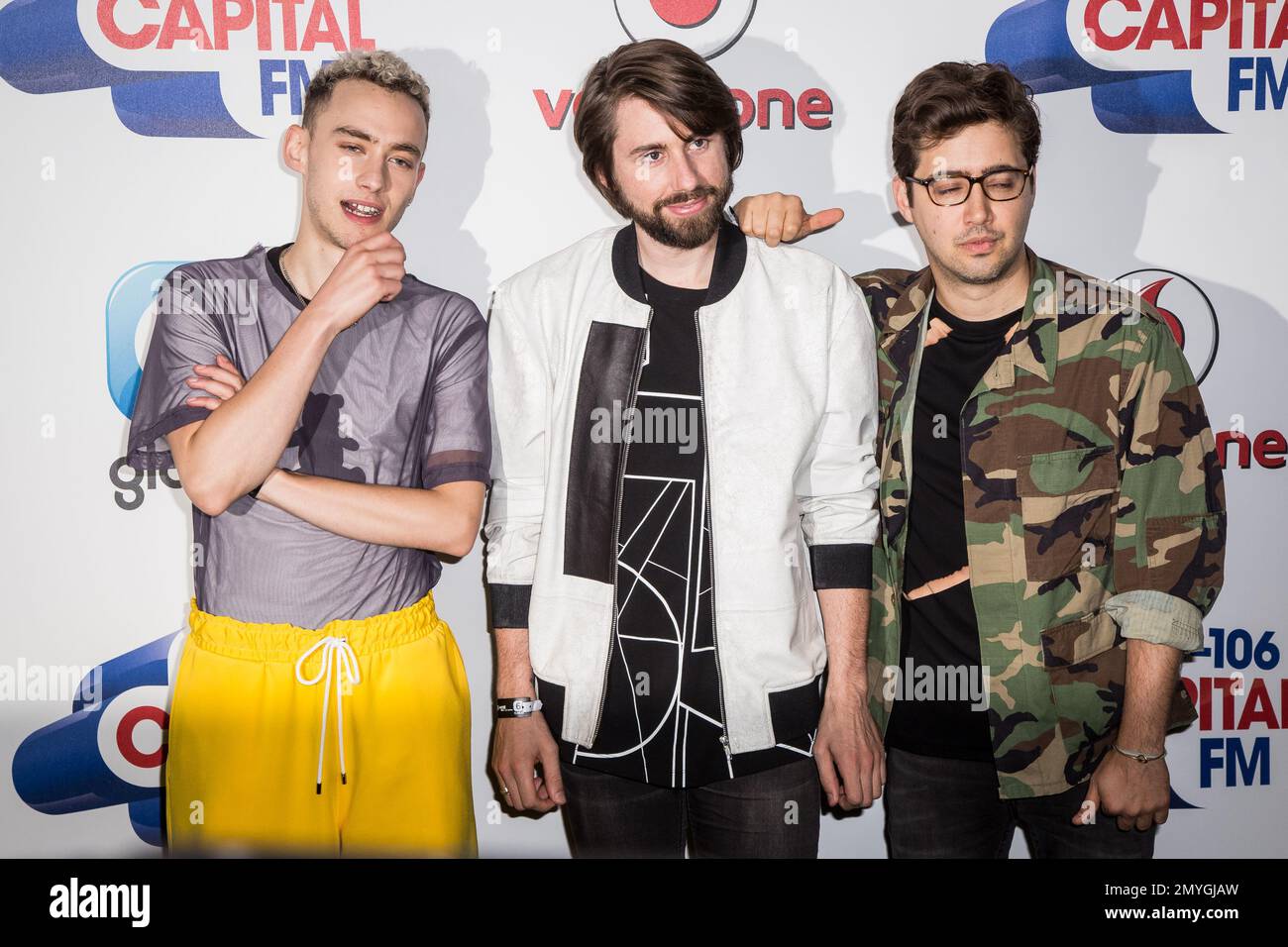 Band members of music group Years & Years pose for photographers before ...