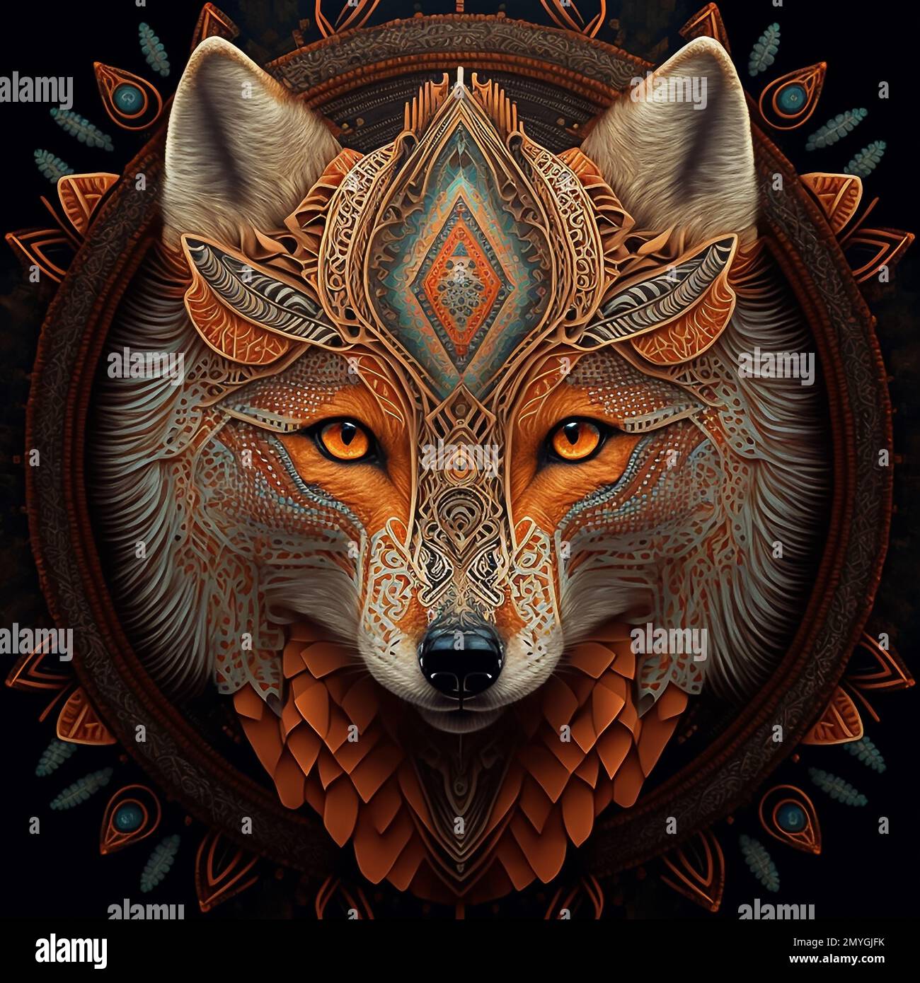 Fox indian tribe hi-res stock photography and images - Alamy