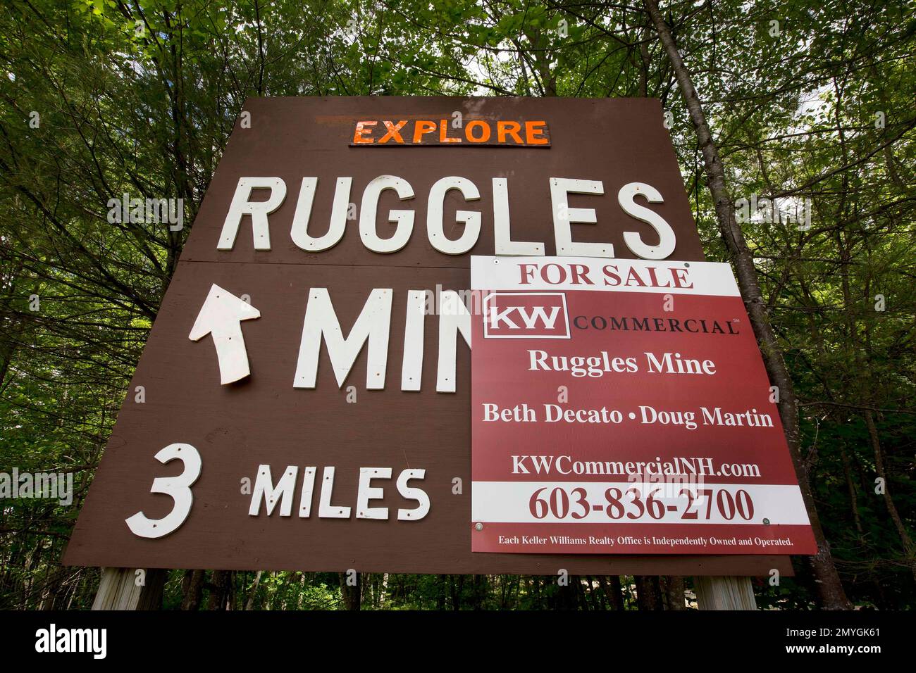 In this photo taken Wednesday June 8, 2016 one of many signs along New ...
