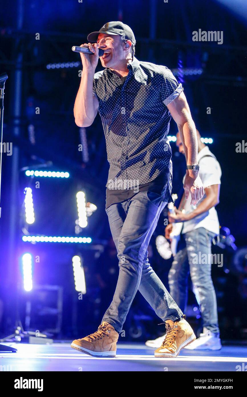 Sam Hunt performs at the CMA Music Festival at Nissan Stadium on Friday ...