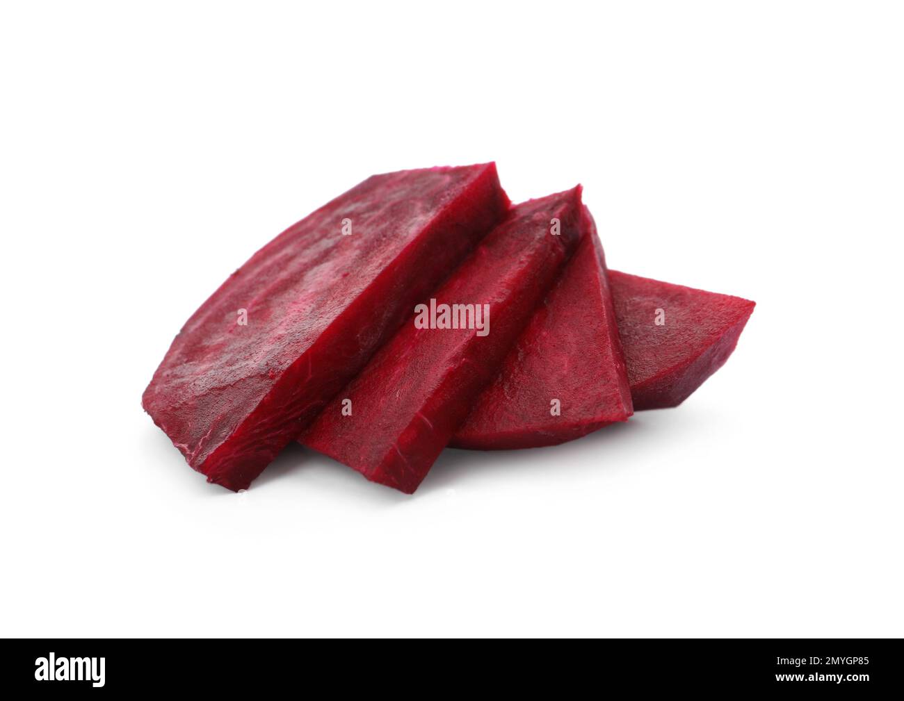 Cut fresh red beet on white background Stock Photo - Alamy
