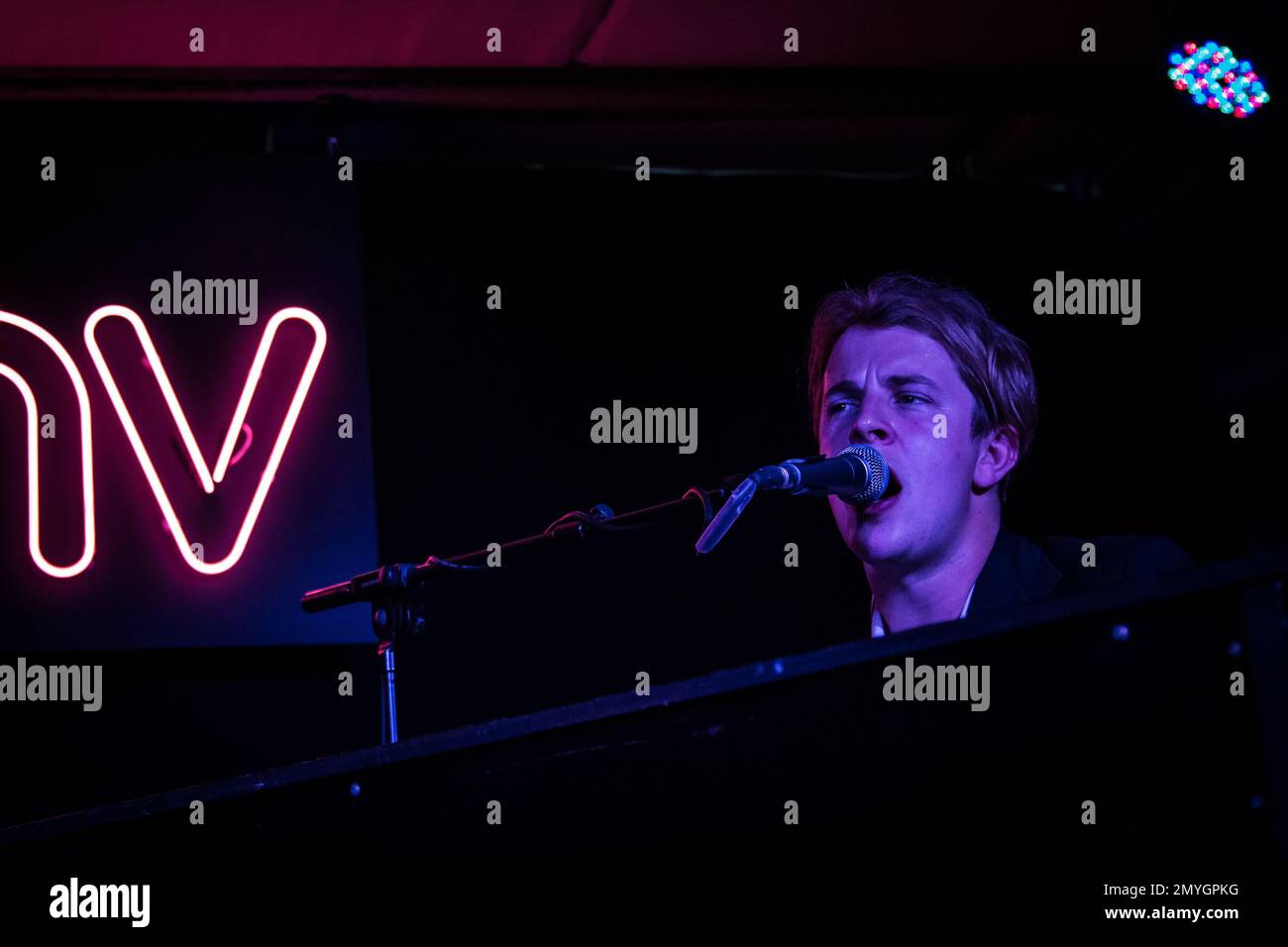 English singer Tom Odell performs on stage to promote his new album ...