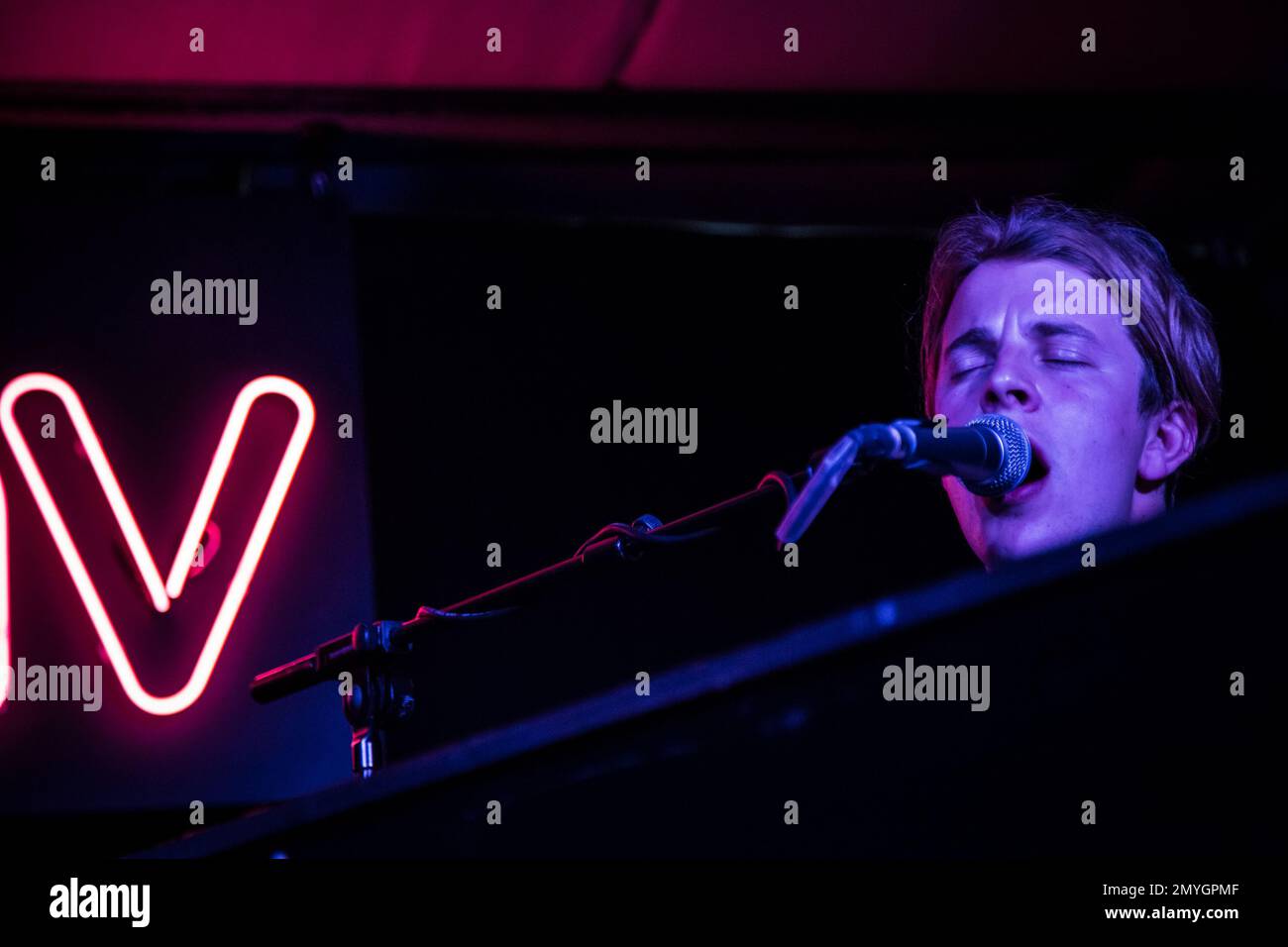 English singer Tom Odell performs on stage to promote his new album ...