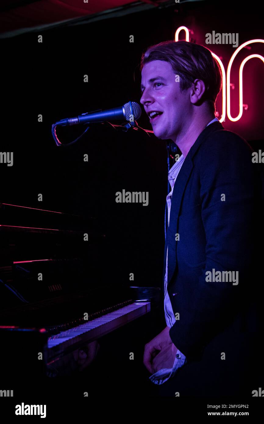 English singer Tom Odell performs on stage to promote his new album ...