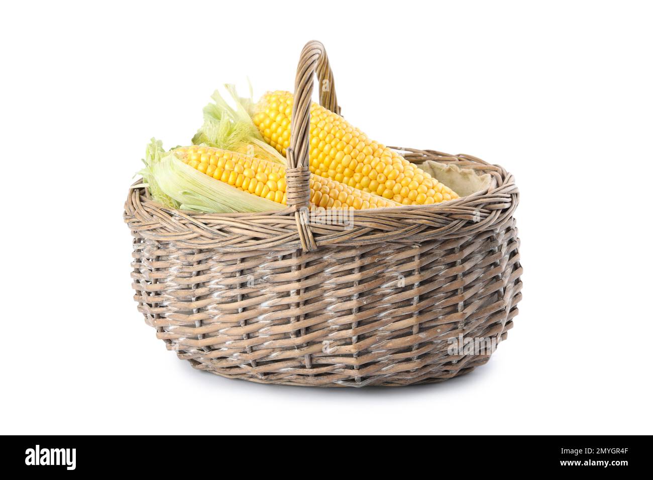 Corn in husk basket hi-res stock photography and images - Alamy