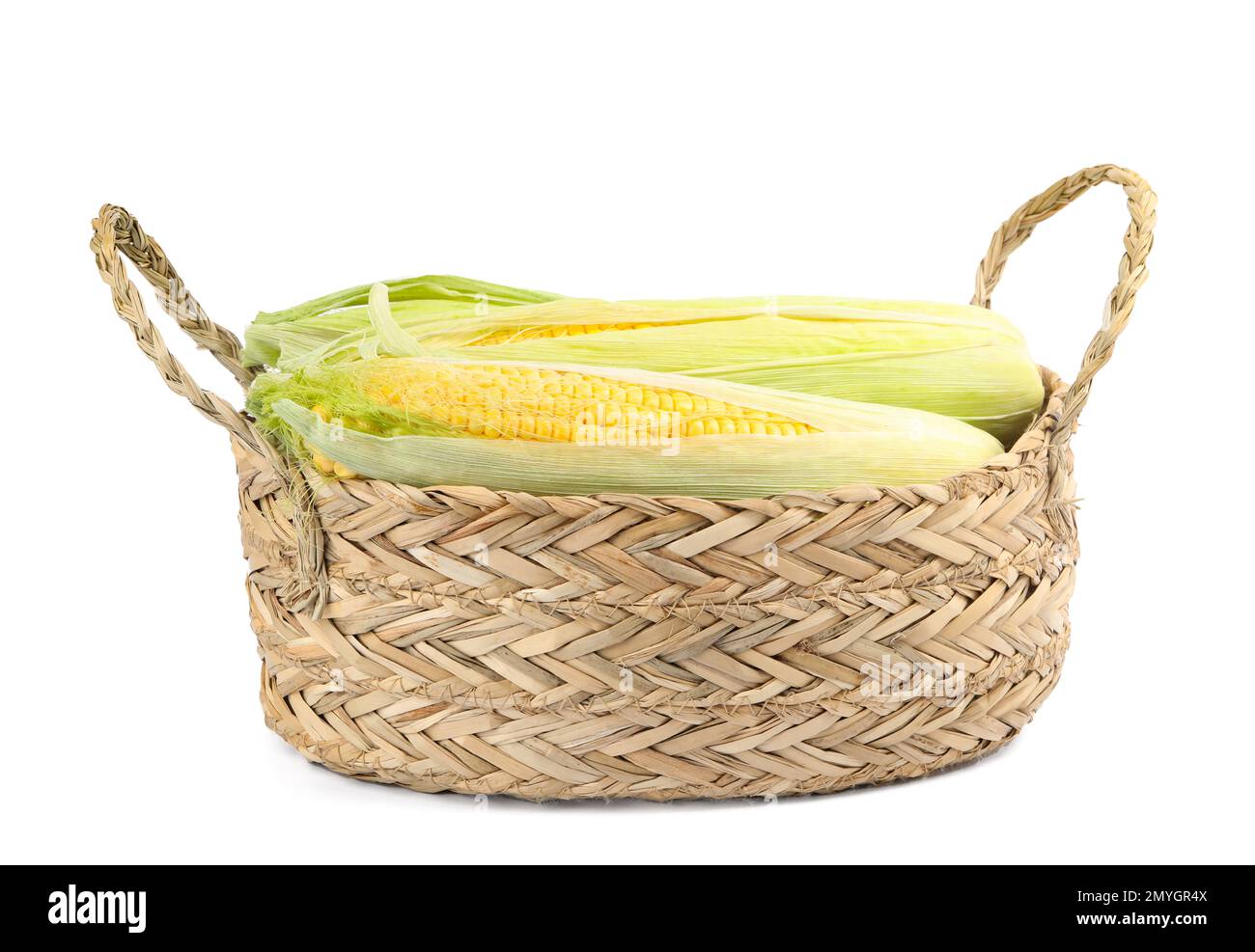 Corn in husk basket hi-res stock photography and images - Alamy