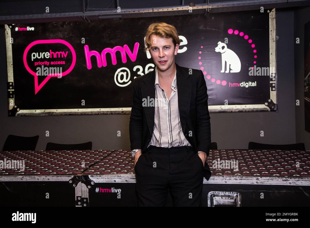 English singer Tom Odell poses for photographers after performing on ...