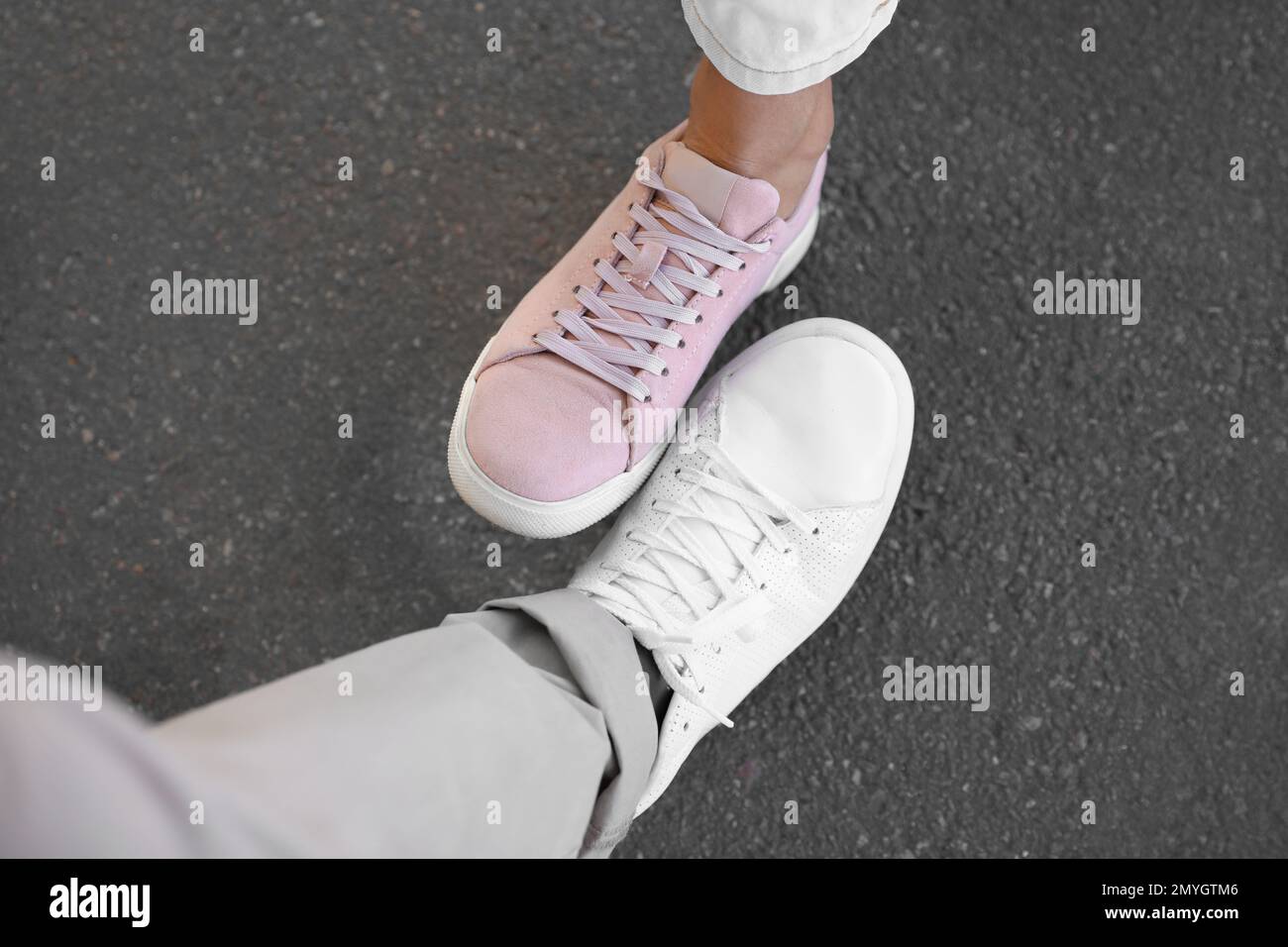 Bumping legs hi-res stock photography and images - Alamy