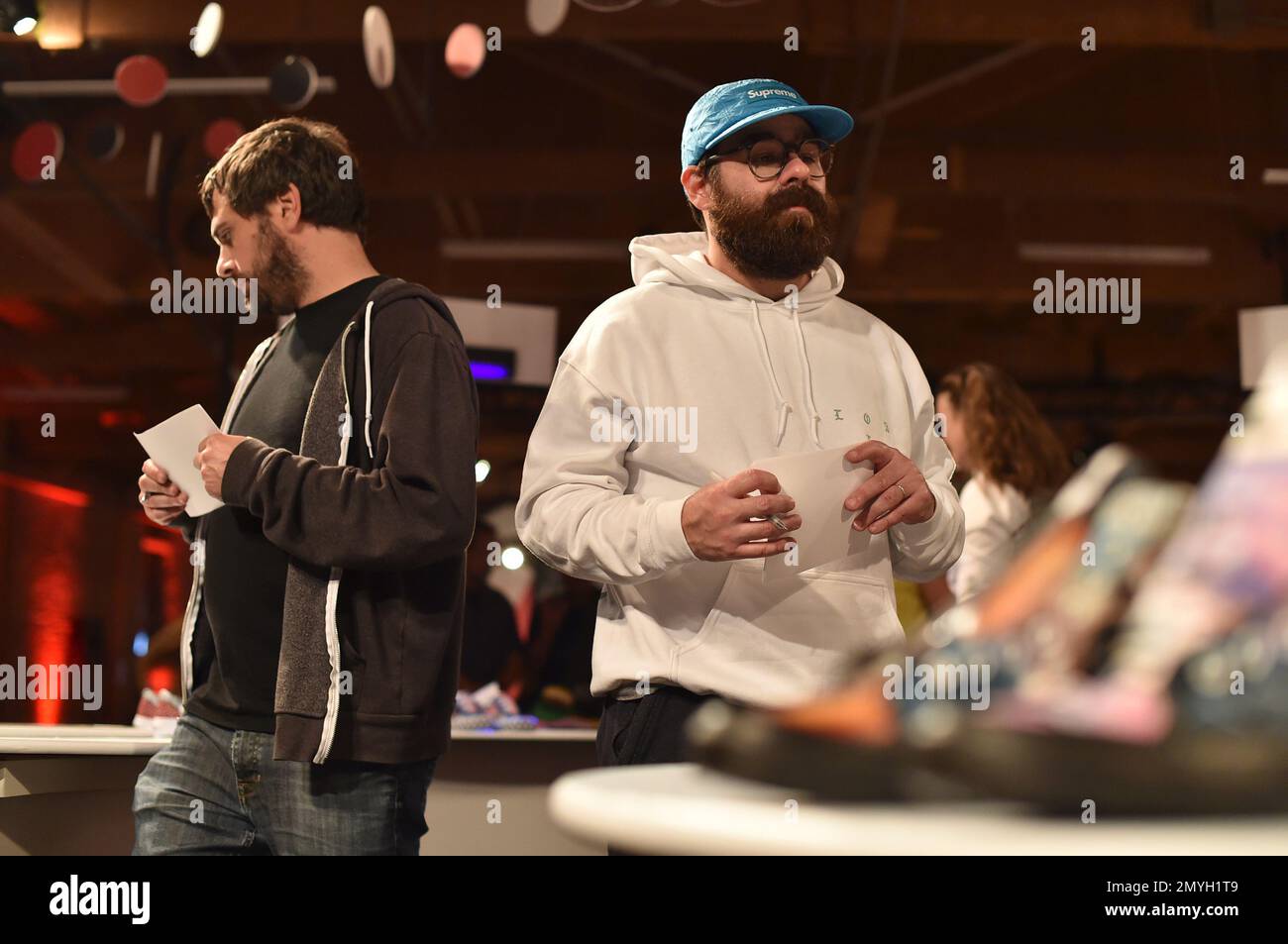Jon Shook, left, and Vinny Dotolo attend the 2016 Vans Custom Culture ...