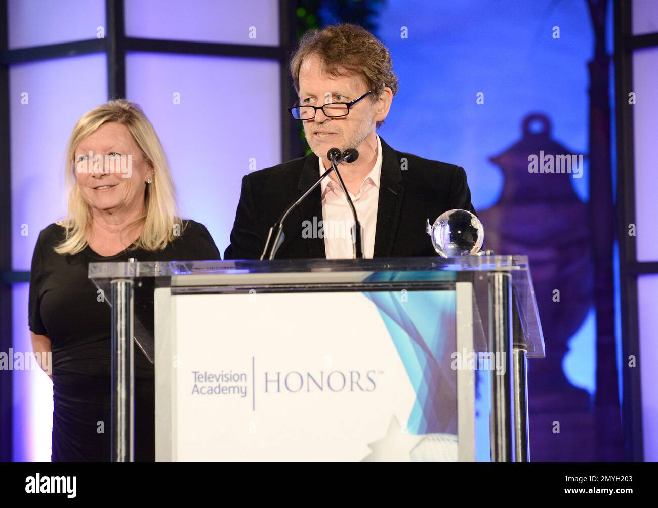 EXCLUSIVE - David Royle accepts the Television Academy Honors Award for ...