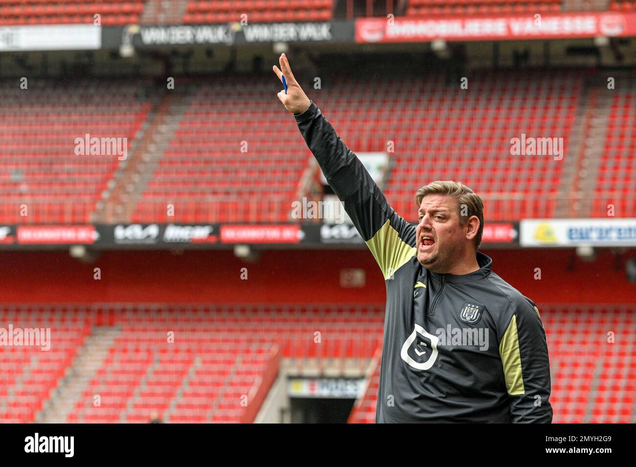 Goalkeeper coach Jeremy Vekeman of Anderlecht pictured during a female ...