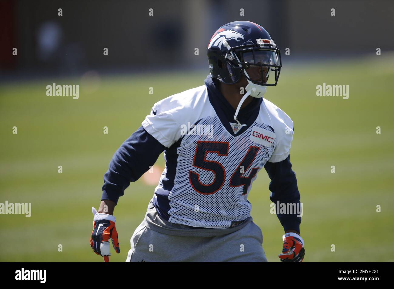 Denver Broncos linebacker Brandon Marshall during an NFL football ...