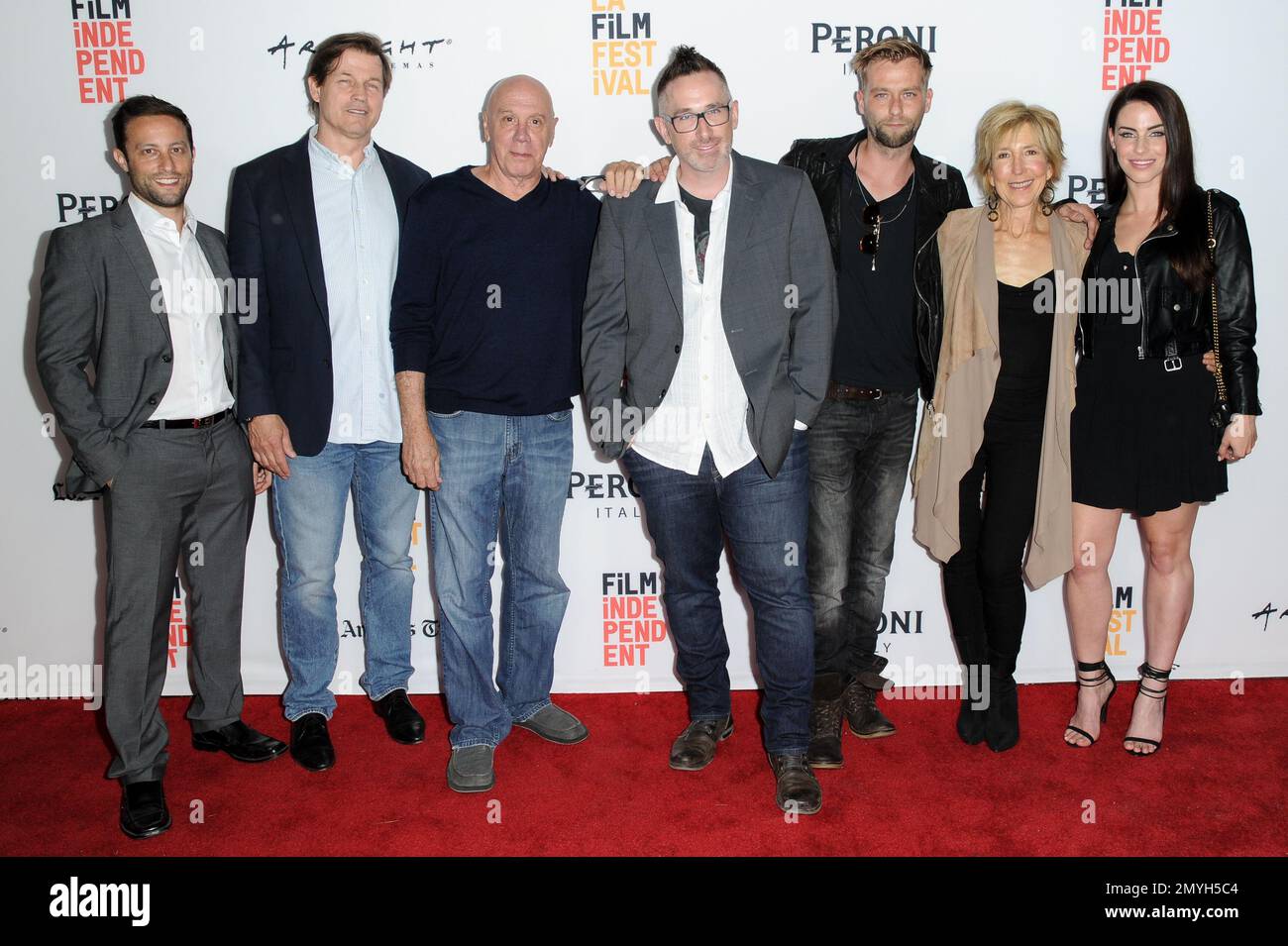 Josh Berger, from left, Michael Pare, Dayton Callie, Darren Lynn ...