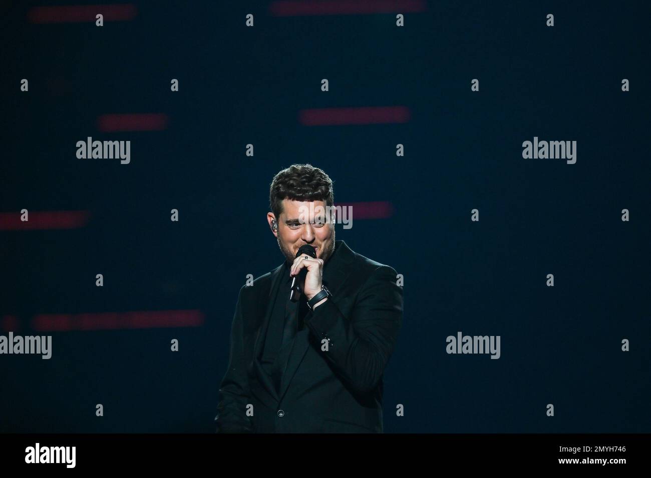 Canadian singer Michael Buble performs live on stage at Mediolanum ...