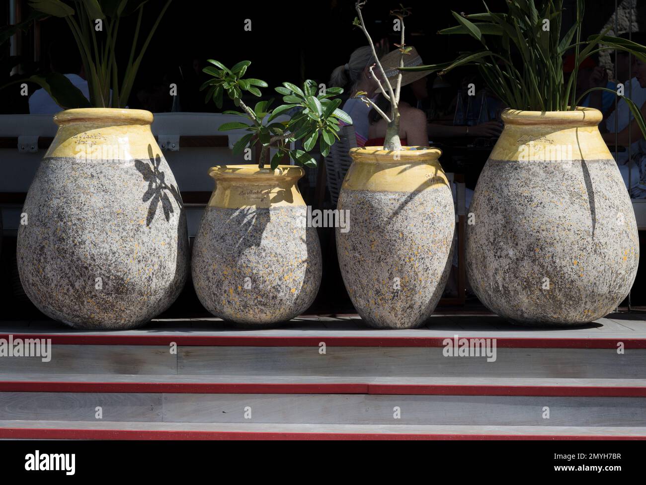 Eden Rock and the bay at Saint-Jean on the French Caribbean island of ...