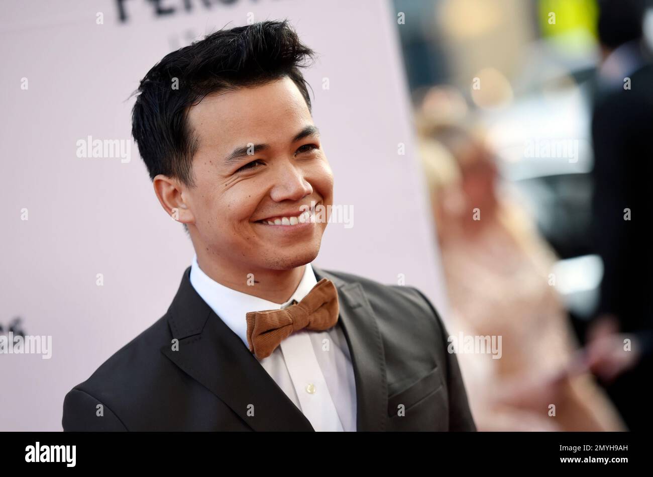 Shannon Kook, a cast member in "The Conjuring 2," poses at the premiere ...