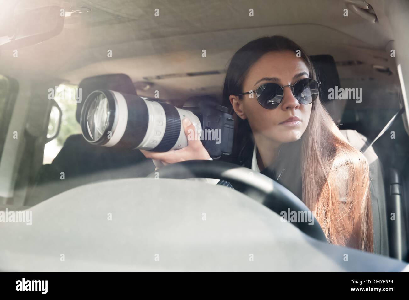 Female private detective hi-res stock photography and images - Alamy