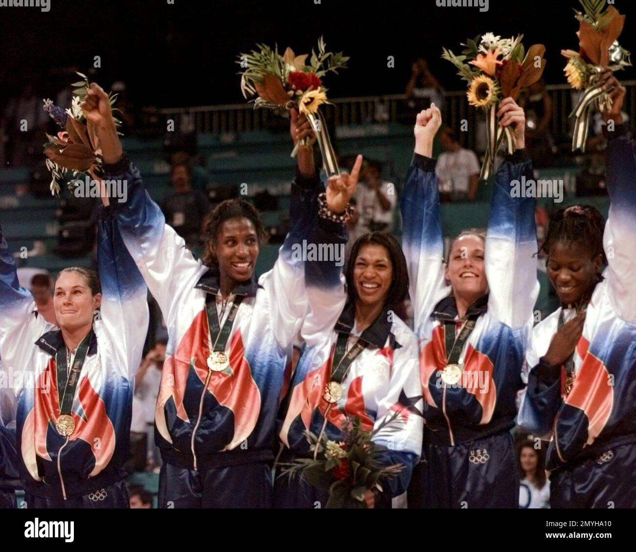 FILe - In this Aug. 4, 1996, file photo, U.S. women's basketball team ...