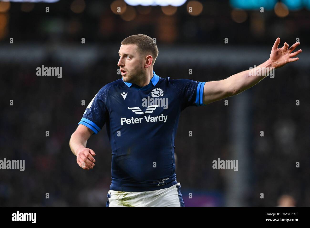 Finn Russell of Scotland during the 2023 Guinness 6 Nations match ...