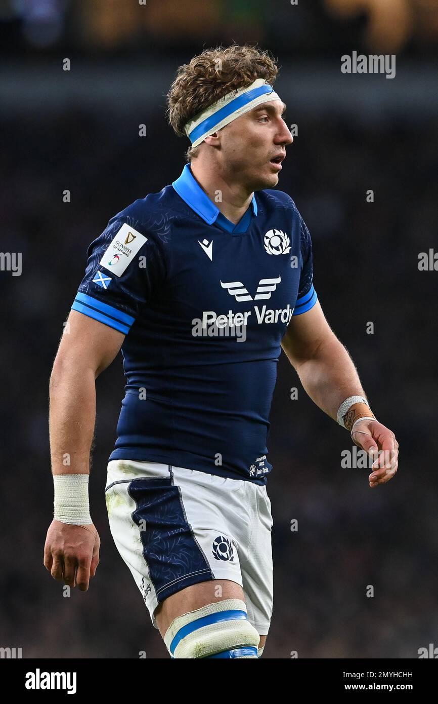 Jamie Ritchie of Scotland during the 2023 Guinness 6 Nations match ...