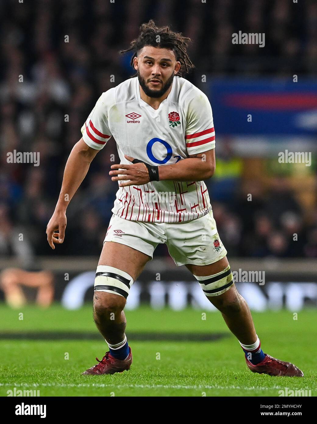 Lewis Ludlam of England during the 2023 Guinness 6 Nations match ...