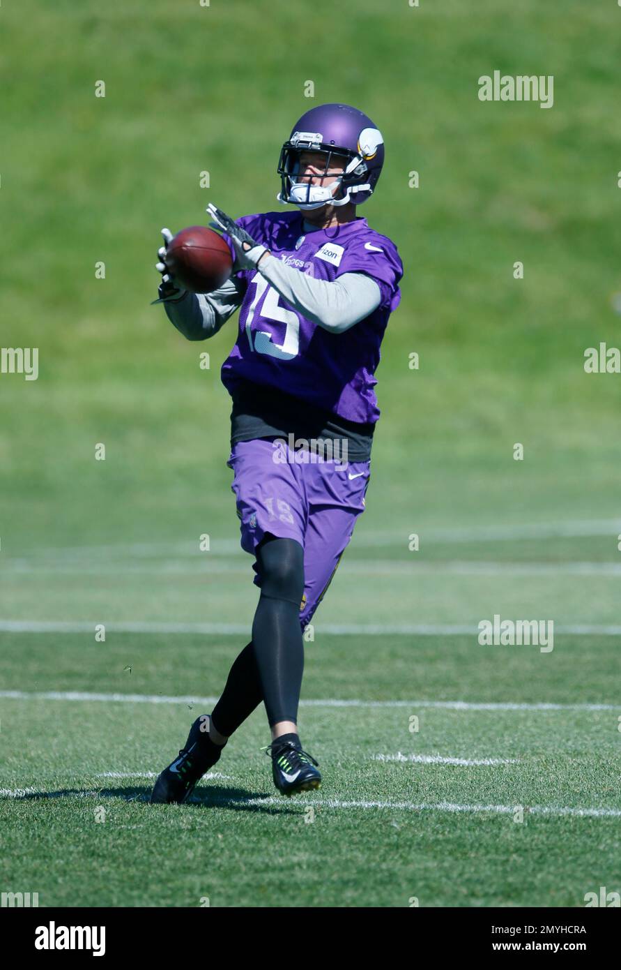Minnesota Vikings wide receiver Isaac Fruechte (15) pulls in a pass ...