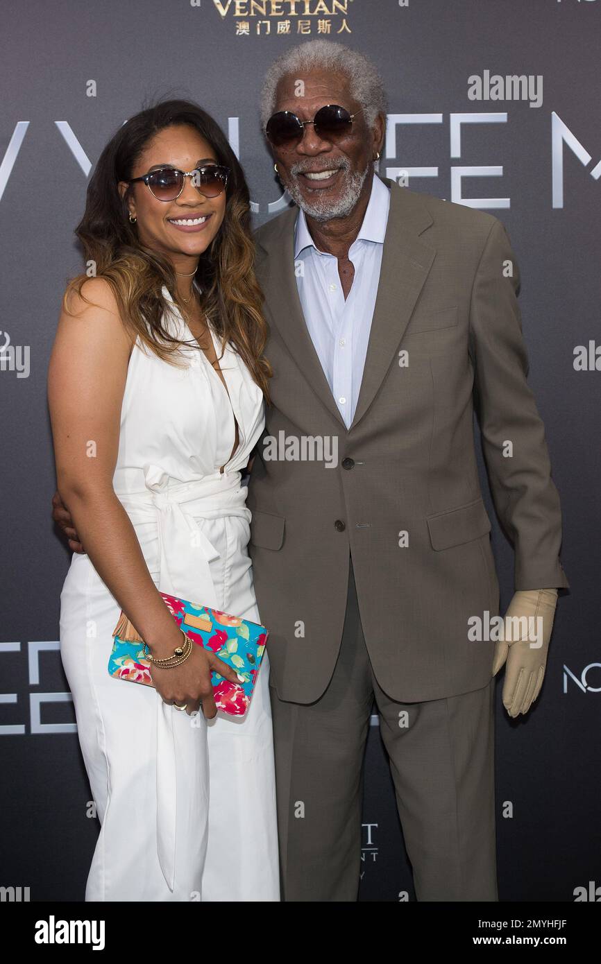 Morgan Freeman and granddaughter Alexis Freeman attend the world ...