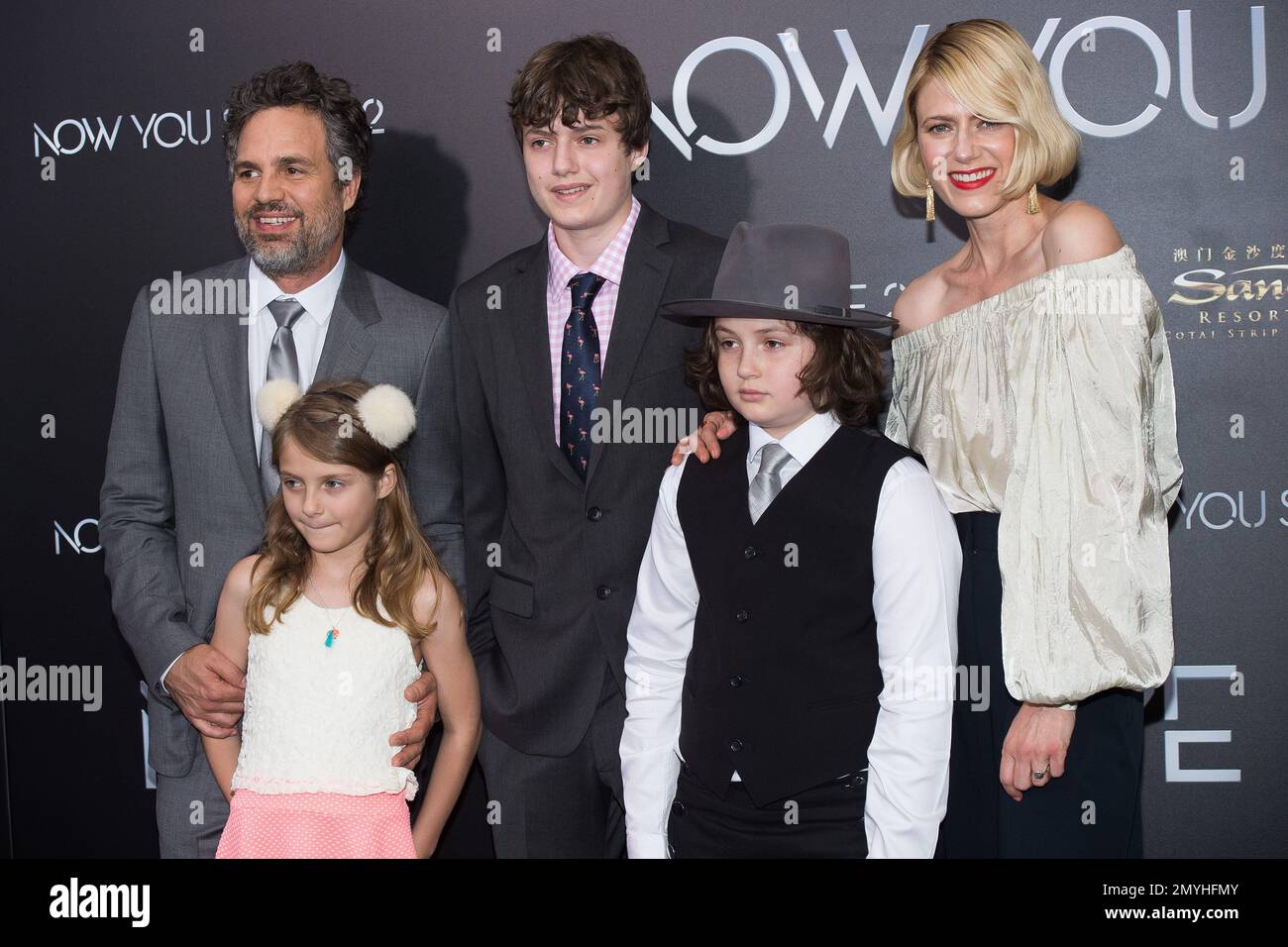 Mark Ruffalo, left, Odette Ruffalo, Keen Ruffalo, Bella Noche Ruffalo ...