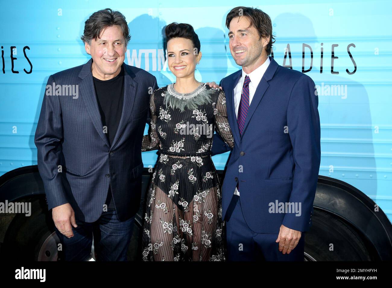 Cameron Crowe, from left, Carla Gugino and Luke Wilson arrive at the ...