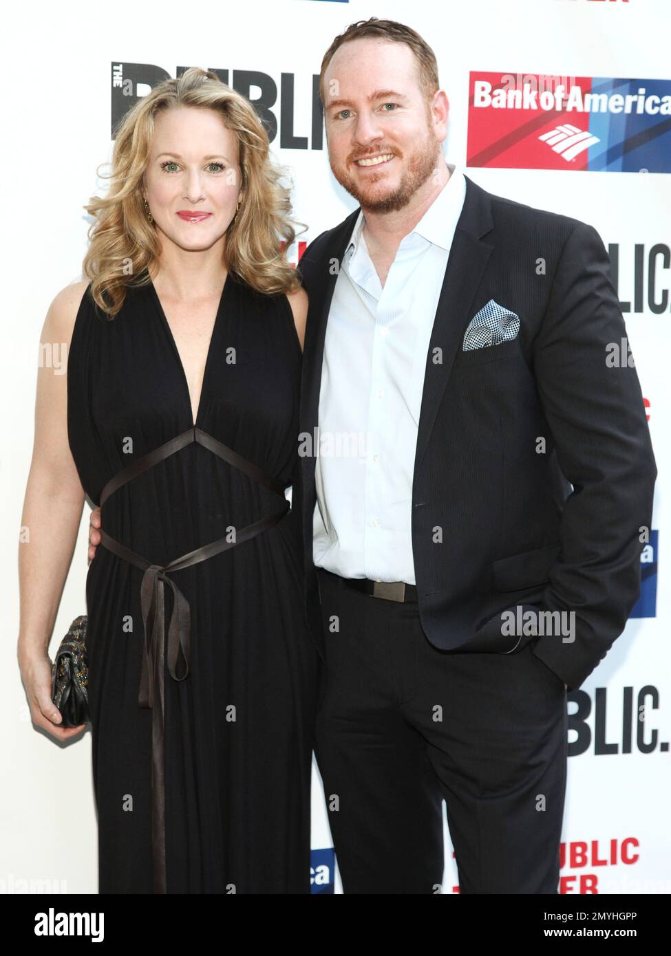 Katie Finneran, left, and Darren Goldstein, right, attend the 2016 ...