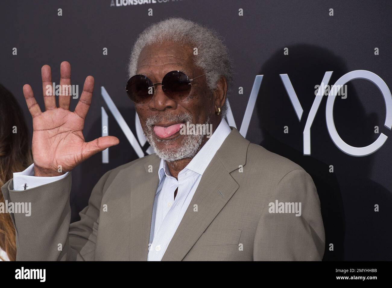 Morgan Freeman attends the world premiere of "Now You See Me 2" at AMC ...