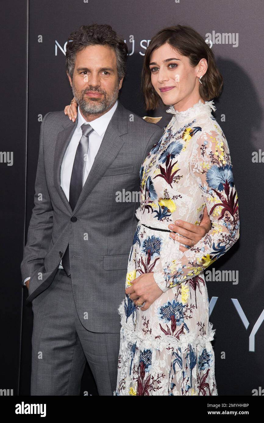 Mark Ruffalo and Lizzy Caplan attend the world premiere of "Now You See ...