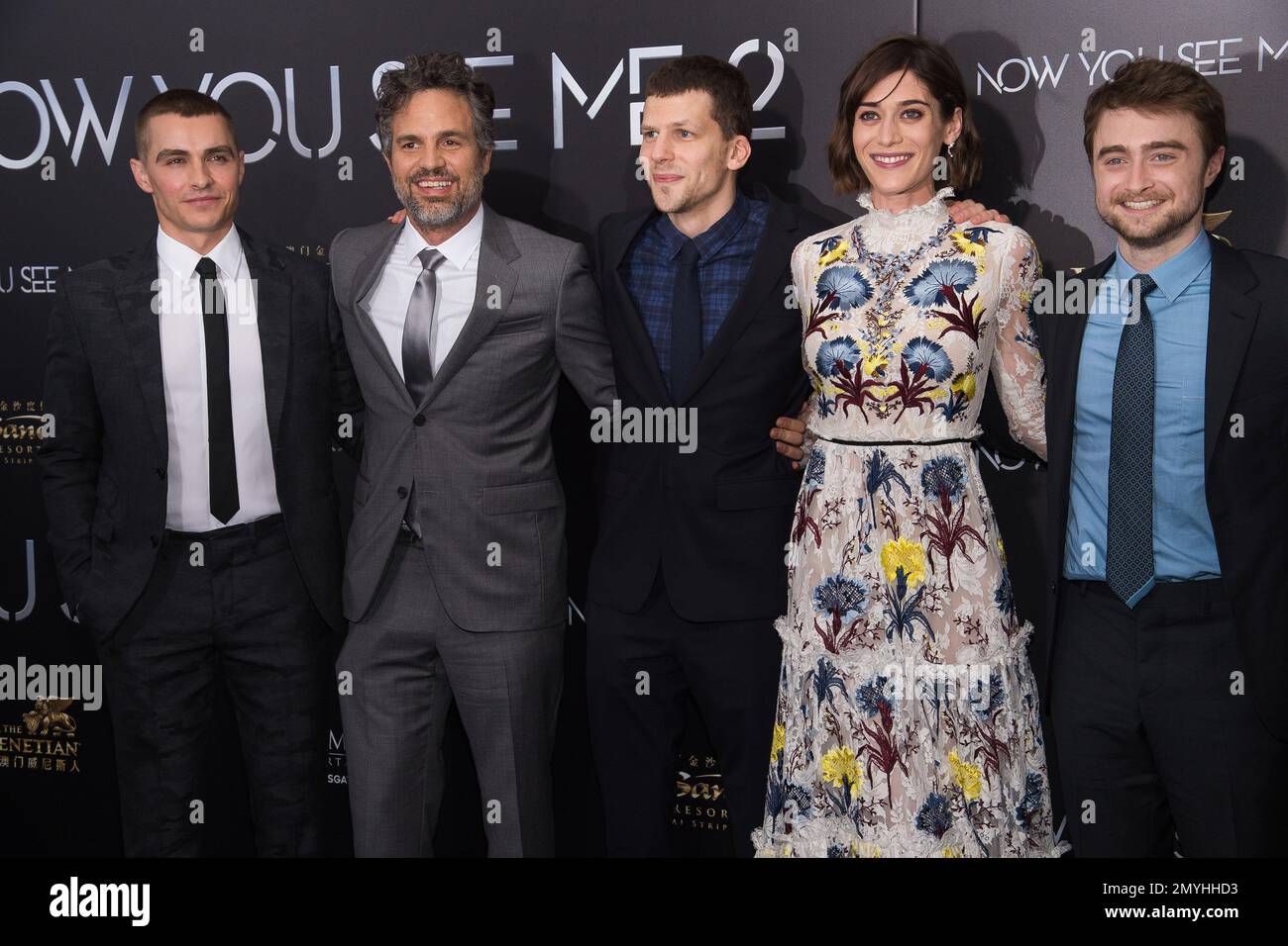 Dave Franco, from left, Mark Ruffalo, Jesse Eisenberg, Lizzy Caplan and ...