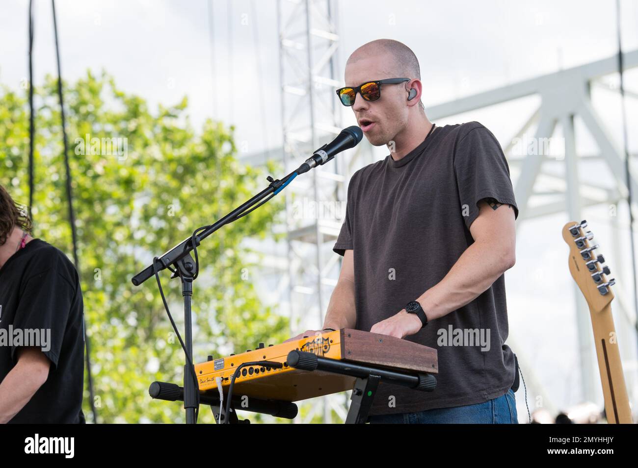 Les Priest of Lany performs at Bunbury Music Festival at Sawyer Point ...