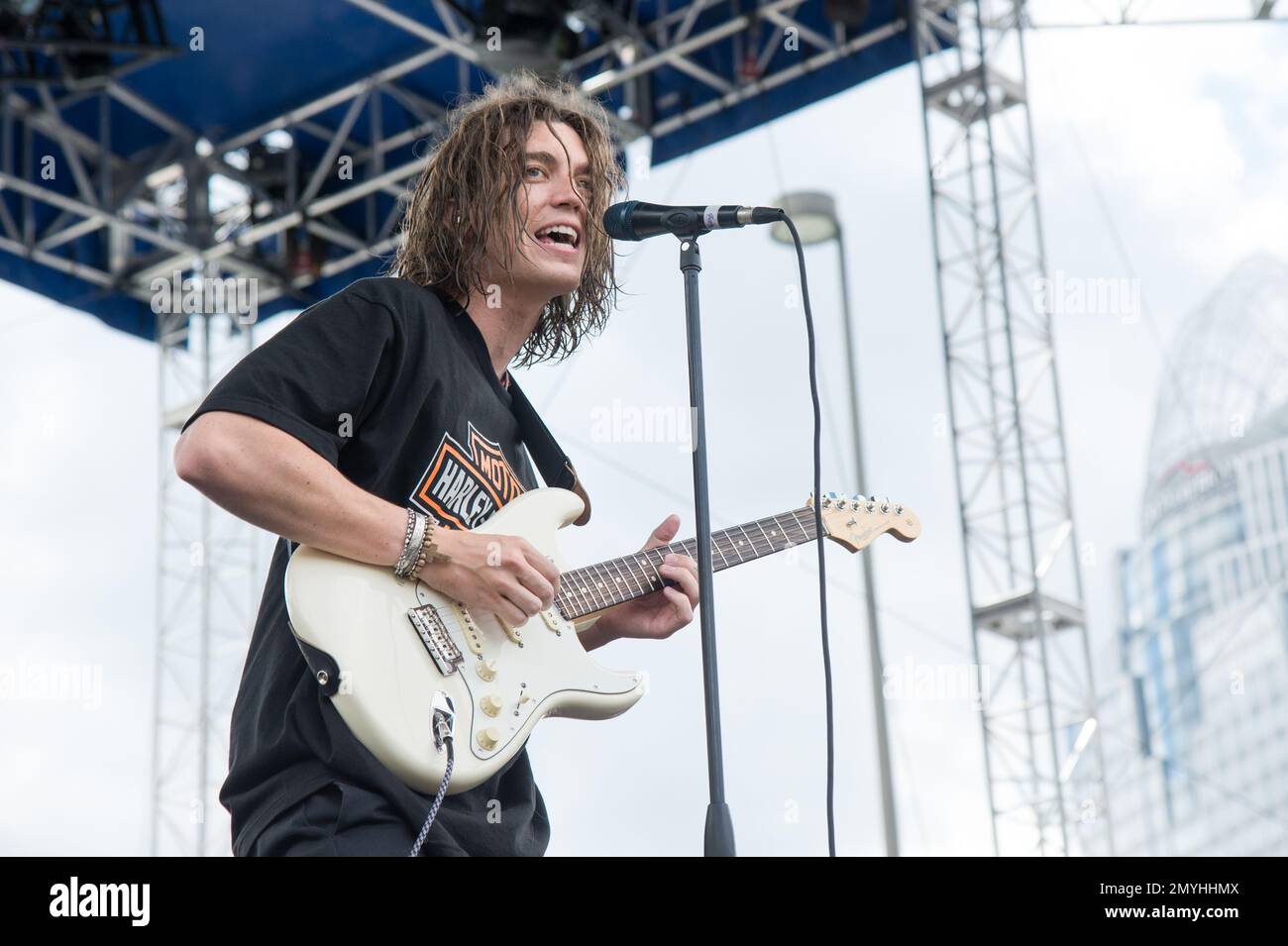 Paul Klein of Lany performs at Bunbury Music Festival at Sawyer Point ...