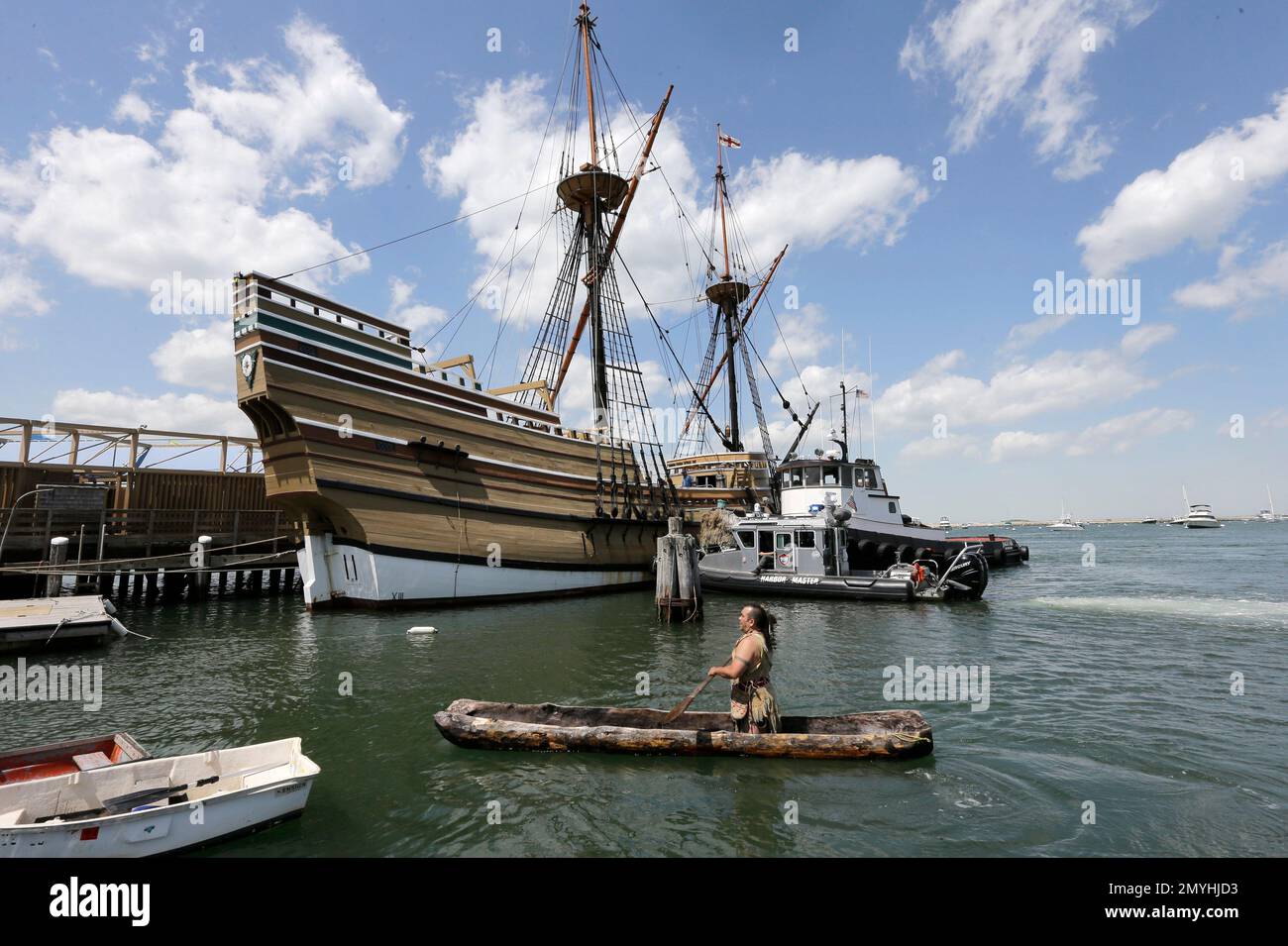 Darius Coombs, a Mashpee Wampanoag Native American, of Mashpee, Mass ...