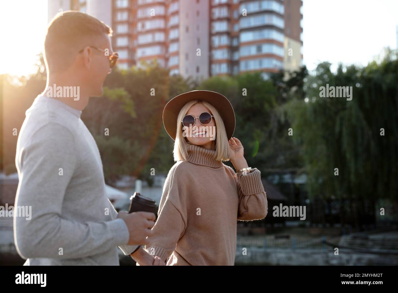 Fall cool day city street hi-res stock photography and images - Alamy