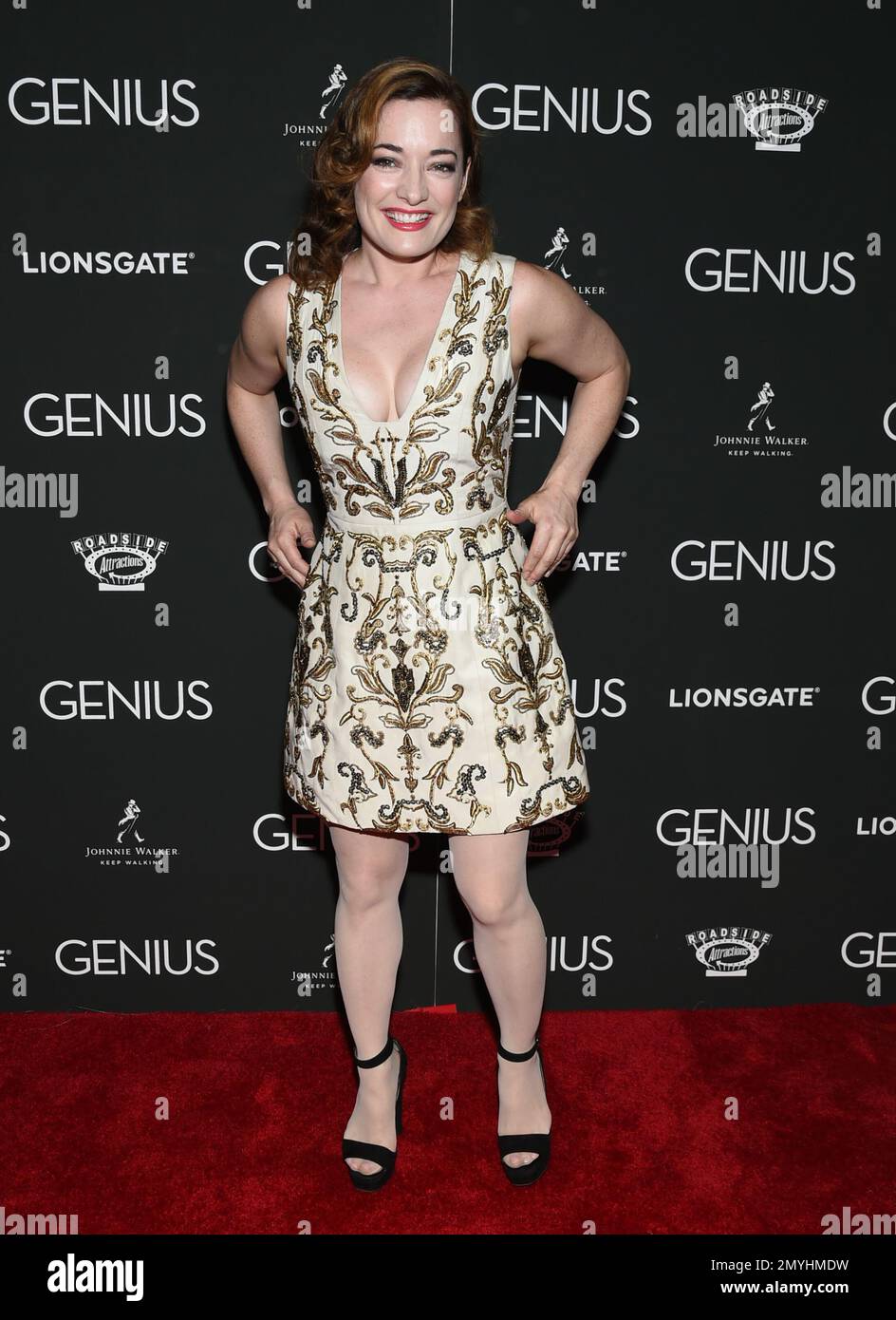 Actress Laura Michelle Kelly attends the premiere of "Genius" at the ...